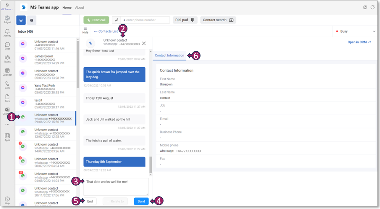 Message Handling – Solgari